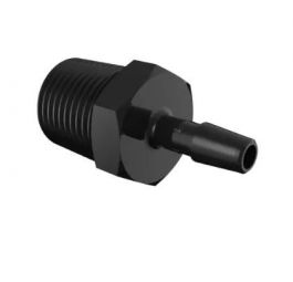 B-EA-100072-WN Adapter 1/2 NPT Thread x 1/4 Barb in White Nylon