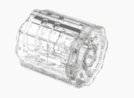 Stationary Luer Lock Plug and Nut Assembly in Polypropylene -Natural