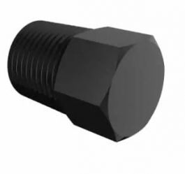 B-EP-100075-WP White Polypropylene threaded hex plug 1/8 NPT