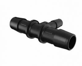 B-ER-100054-NK7-QC Natural Kynar 740 Reduction Tee 1/2 ID x 5/16 ID x 1 ...