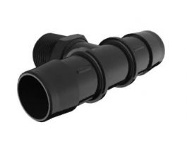 B-ET-100014-NK7-QC Natural Kynar 740 Tee 3/4 NPT x 1 Barb - Cleanroom ...