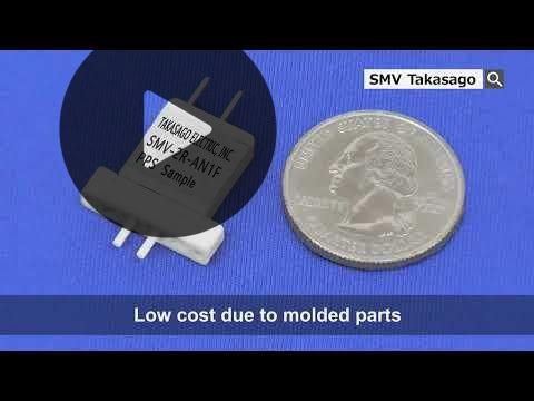 SMV-2R-AN1E Miniature valve 0.4mm - PPS + EPDM - Hose Barbs - SMA actuator