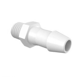 B-EA-100030-AC Adapter 1/4-28 UNF Thread x 3/16 Barb Acetal